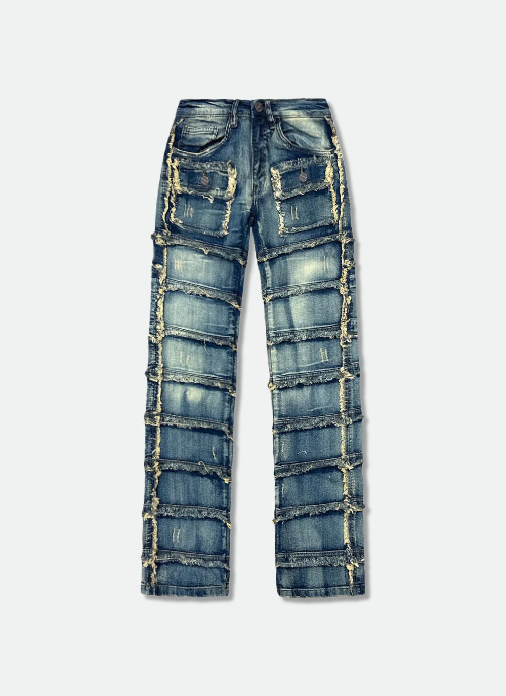 FWRD 'Patchwork True Stacked Denim' FW-33958 (Lt. Tint) | FRESH N FITTED
