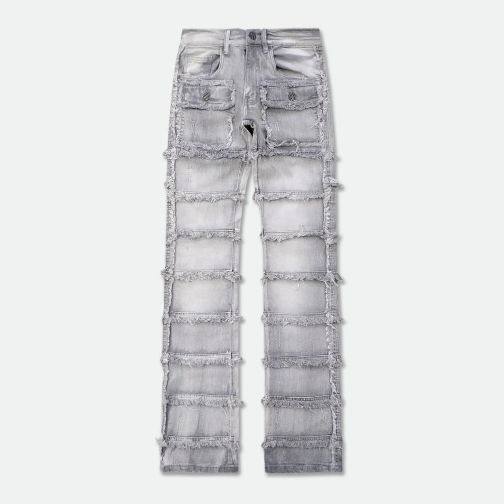 FWRD 'Patchwork True Stacked Denim' (Grey) FW-33958A | FRESH N FITTED