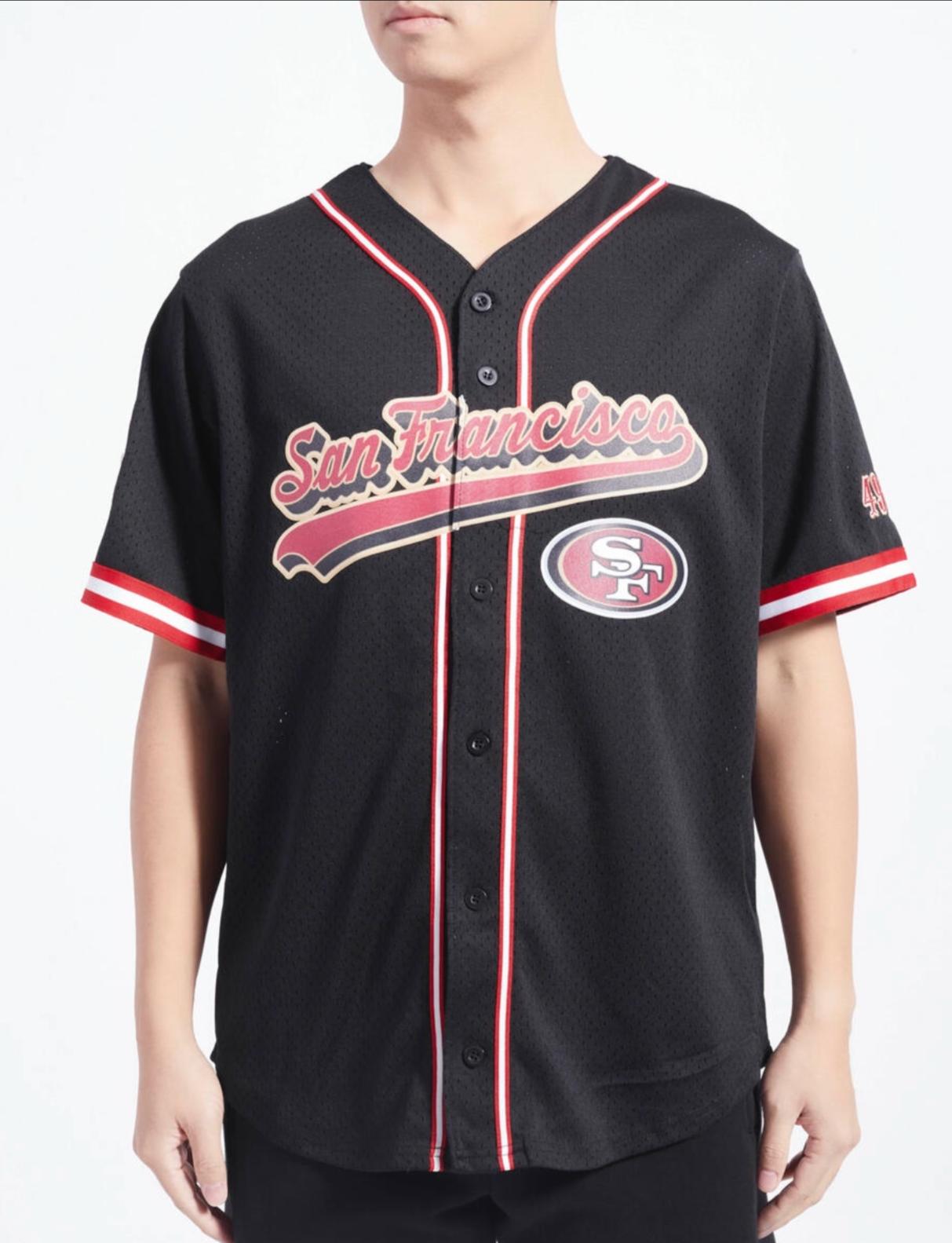 Pro Standard San Francisco 49ers Mesh Pro Team Jersey (Black/Red ...